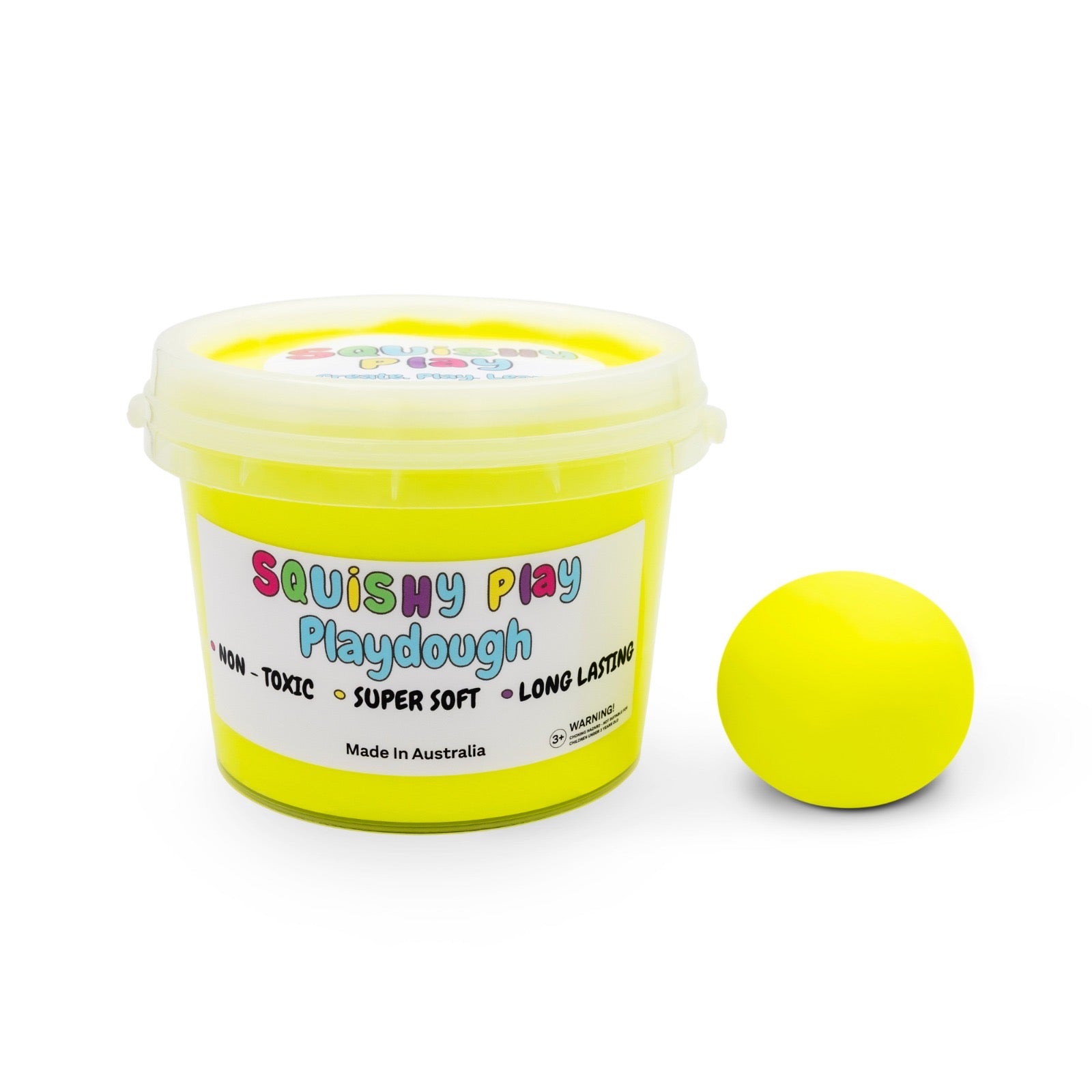 Neon Yellow Playdough 1kg – Squishy Play